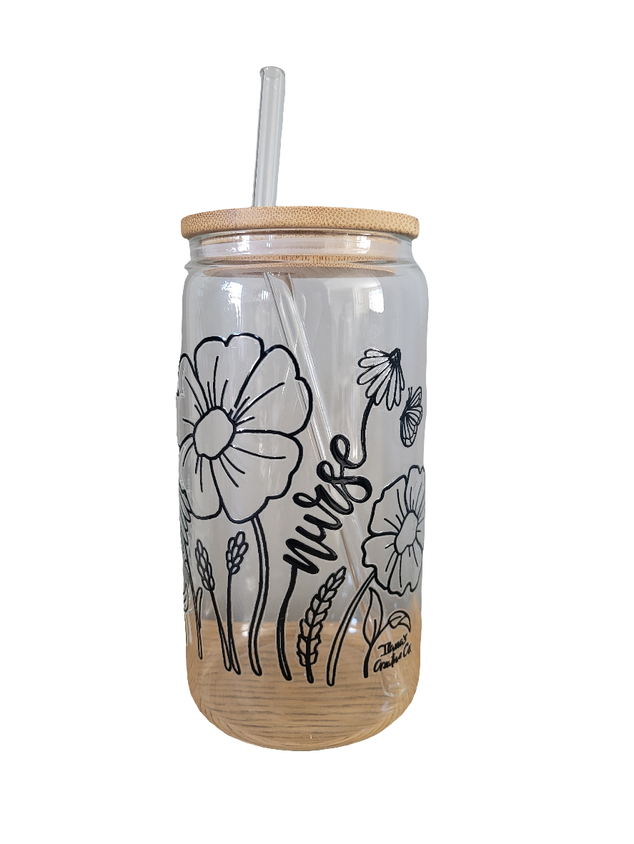 GLASS SIPPER CUP *Pre-Order – Ilana's Creative Co.